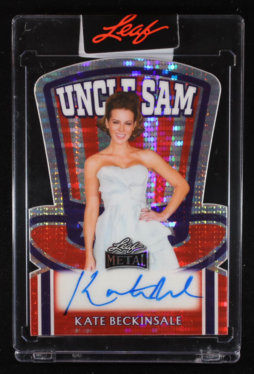 Kate Beckinsale 2025 Leaf Metal Independence Day Uncle Sam Autographs ...