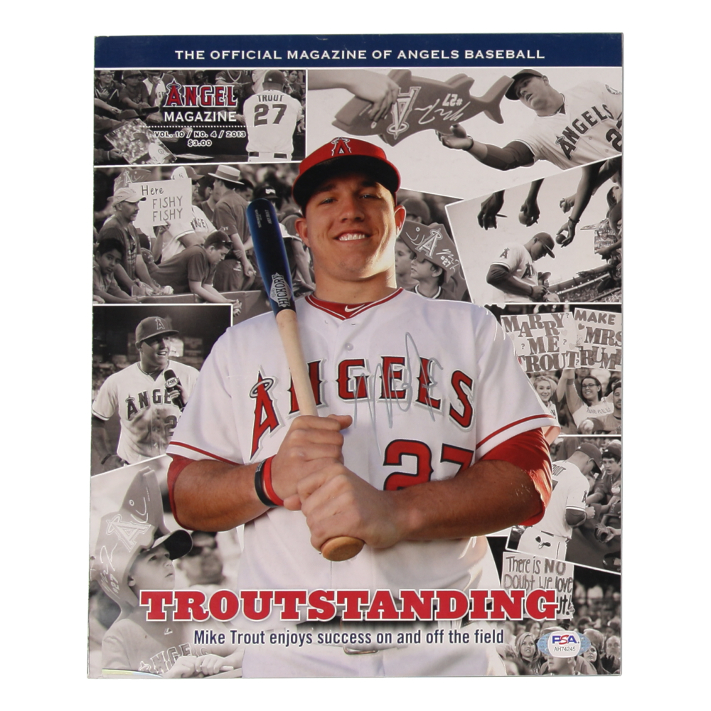 Mike Trout Signed 2013 Official Angels Magazine (PSA) | Pristine Auction