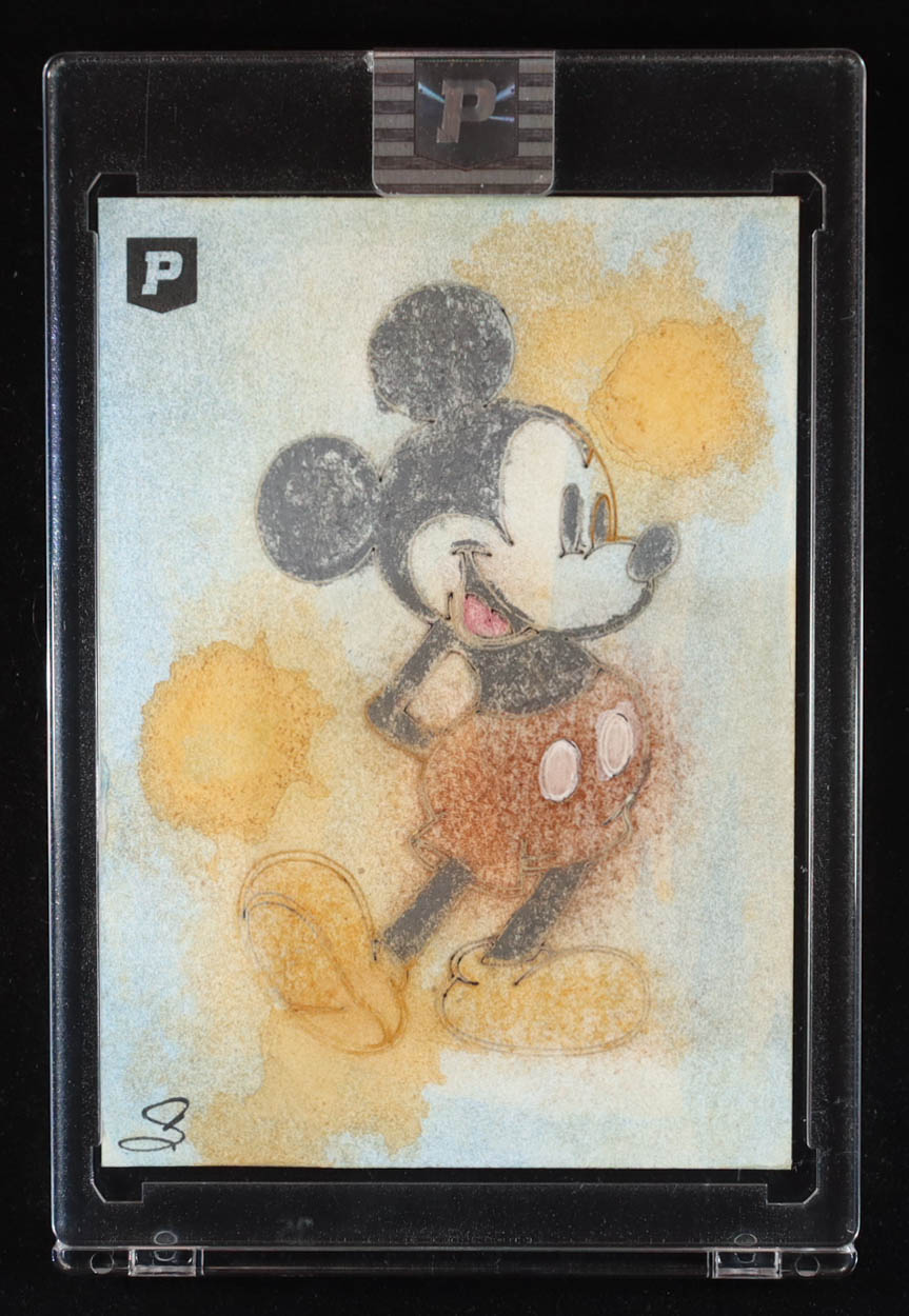 Chalk Talk Mickey | Disney | Original Art Sketch Card by Scott Cook (1/ ...