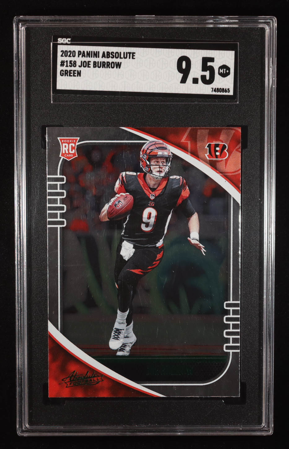Joe Burrow 2020 Absolute Green #158 RC (SGC 9.5) | Pristine Auction