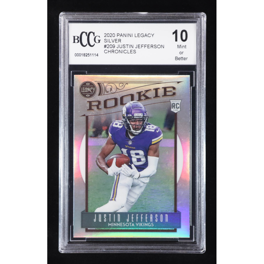 Justin Jefferson 2020 Panini Legacy Silver 209 Rc Chronicles Bccg