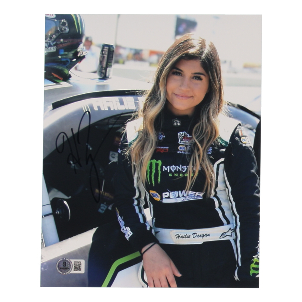 Hailie Deegan Signed NASCAR 8x10 Photo (Beckett) | Pristine Auction