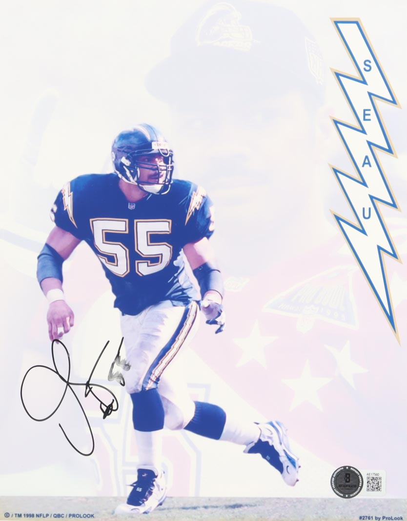 Junior Seau Signed Chargers 8x10 Photo (Beckett) | Pristine Auction