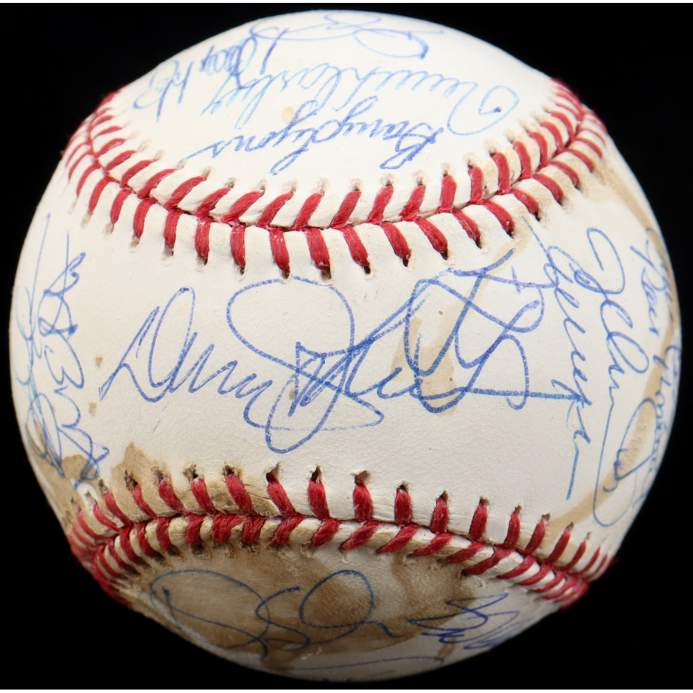 1986 Mets World Series Champs Baseball Signed by (29) with Doc Gooden ...