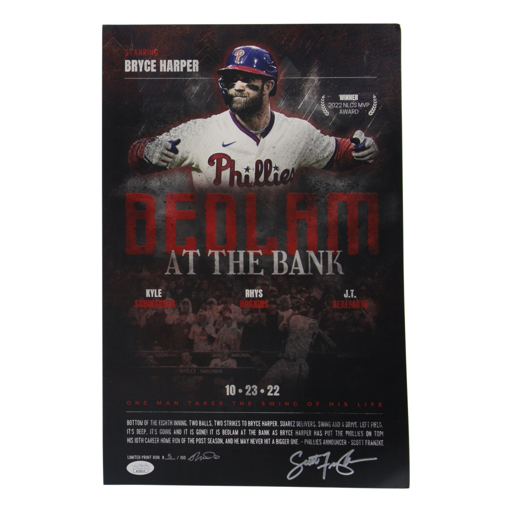 Scott Franzke Signed Phillies 11x17 Poster (JSA) | Pristine Auction