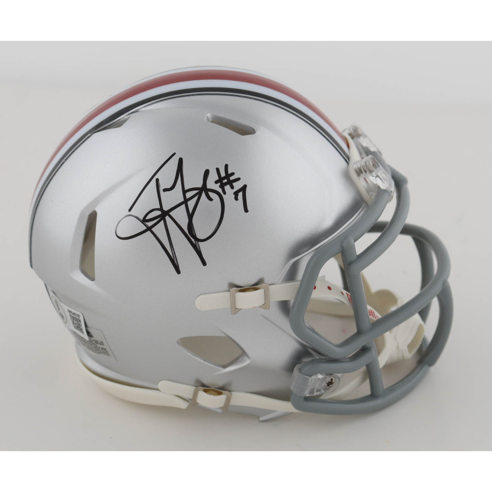 Ted Ginn Jr. Signed Ohio State Buckeyes Speed Mini Helmet (Beckett ...