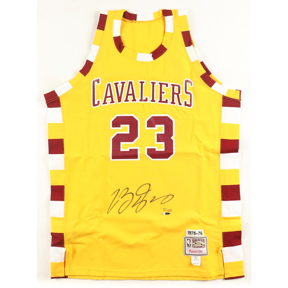 LeBron James Signed Cavaliers LE 1975-76 Mitchell & Ness Authentic Jersey #15/123 (UDA & JSA ...