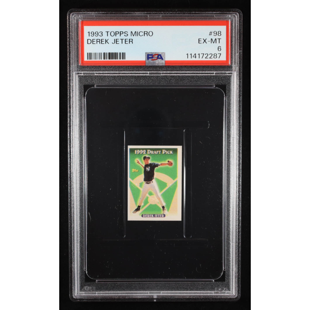 Derek Jeter 1993 Topps Draft Pick Micro #98 RC (PSA 6) | Pristine Auction