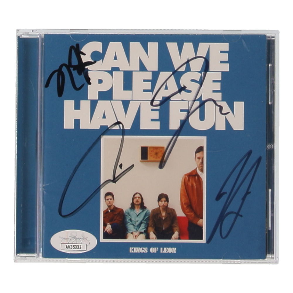 Caleb, Jared, Nathan, & Matthew Followill Signed Kings of Leon "Can We Please Have Fun" CD Album ...
