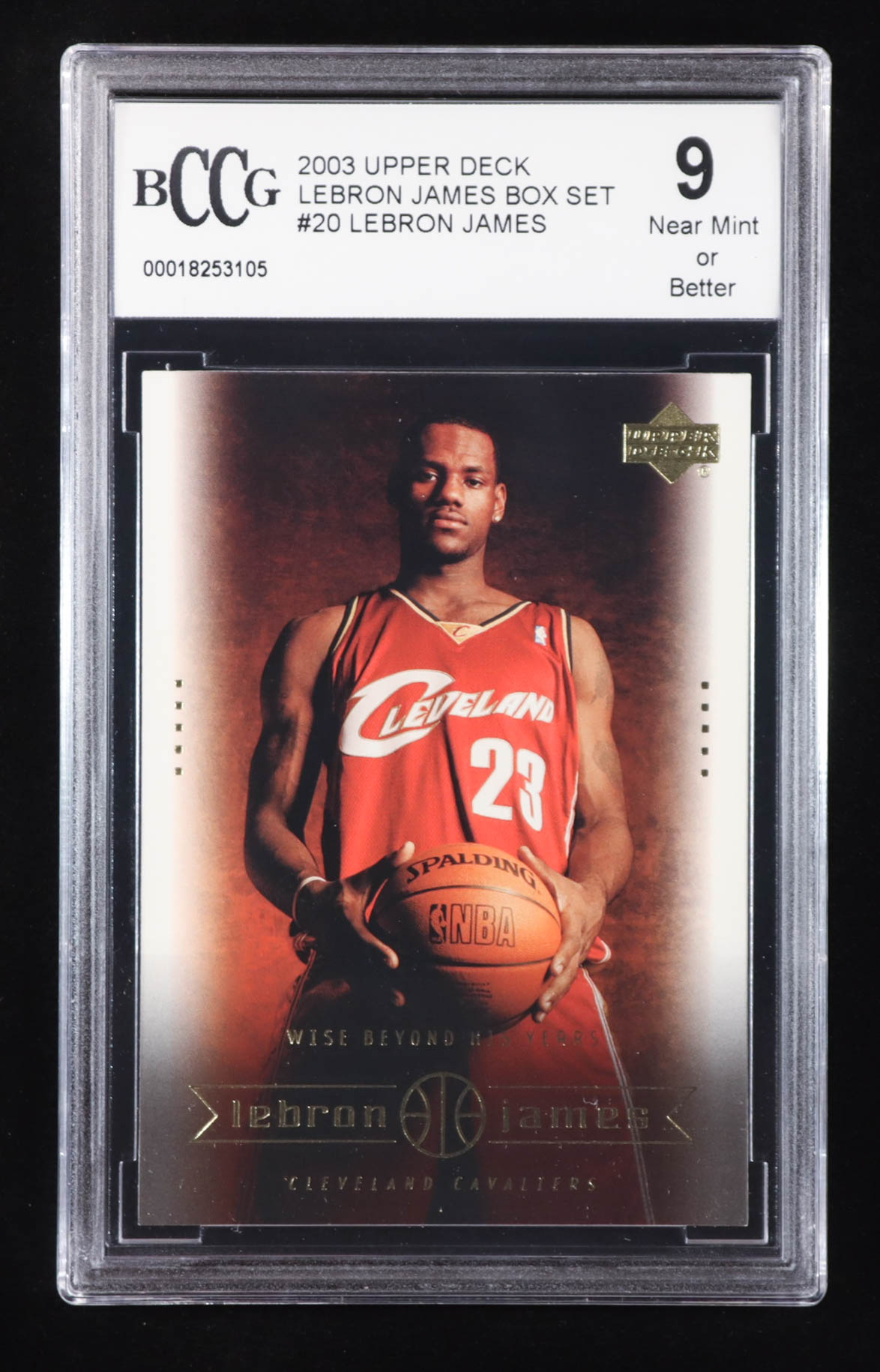LeBron James 2003 Upper Deck LeBron James Box Set #20 RC / Wise Beyond ...