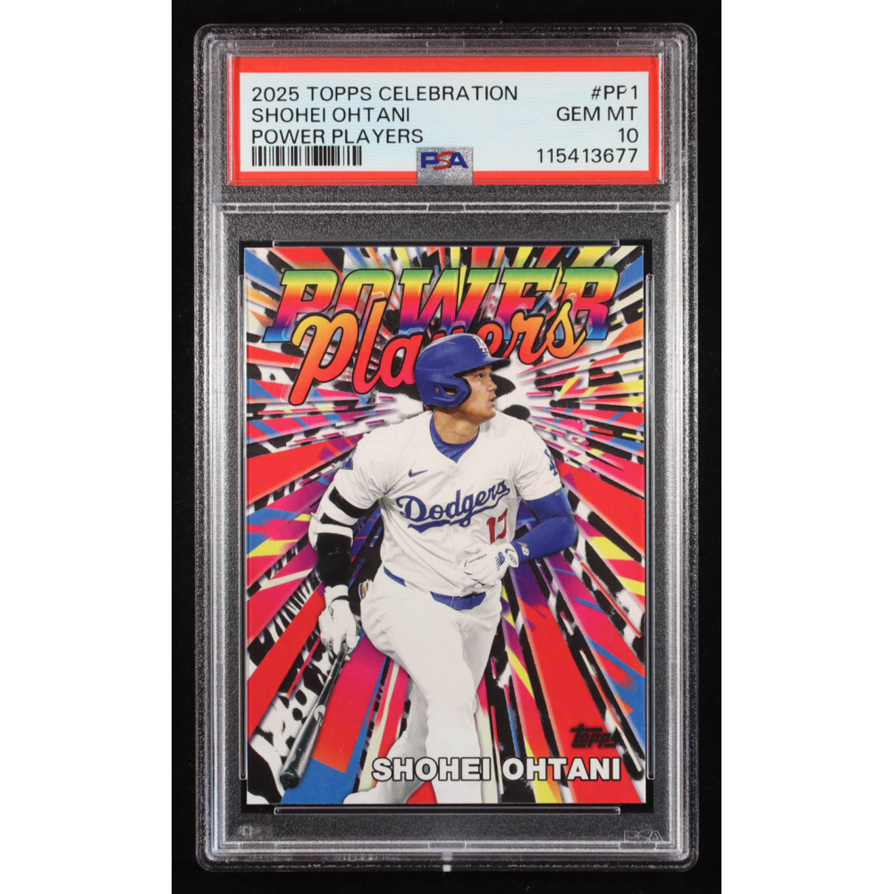 Shohei Ohtani 2025 Topps Celebration Power Players #PP1 (PSA 10 ...