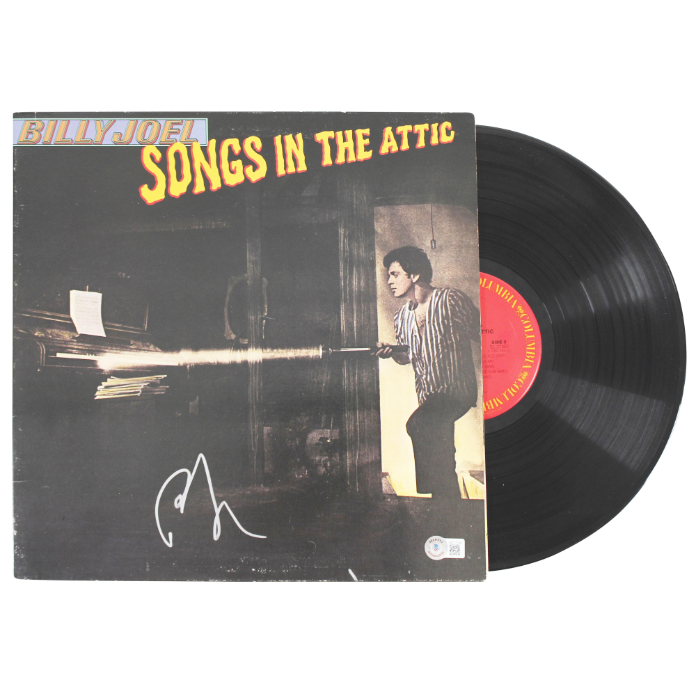 Billy Joel Signed "Songs In The Attic" Vinyl Record Album Cover ...