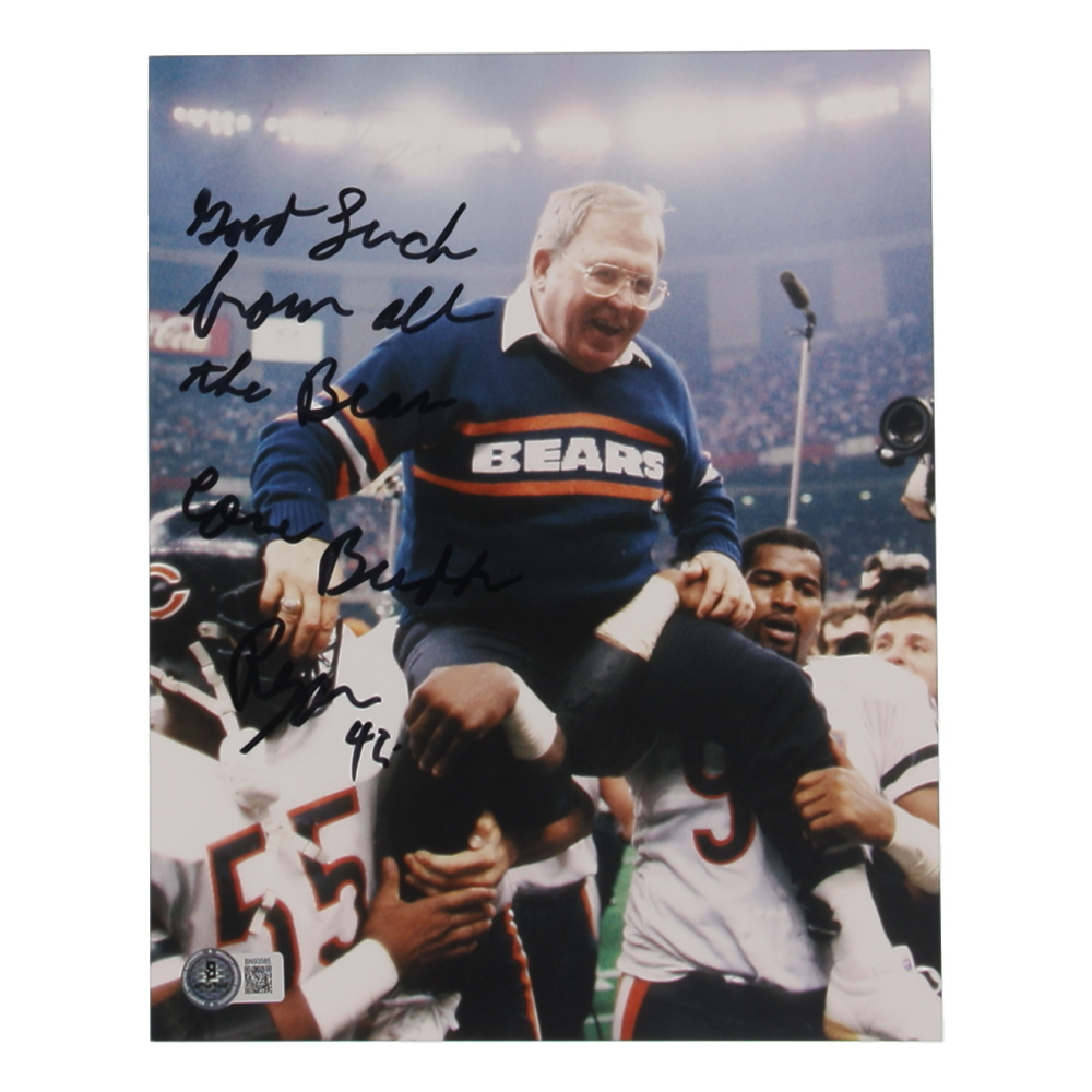 Buddy Ryan Signed Bears 8x10 Photo Inscribed "Good Luck from All the ...