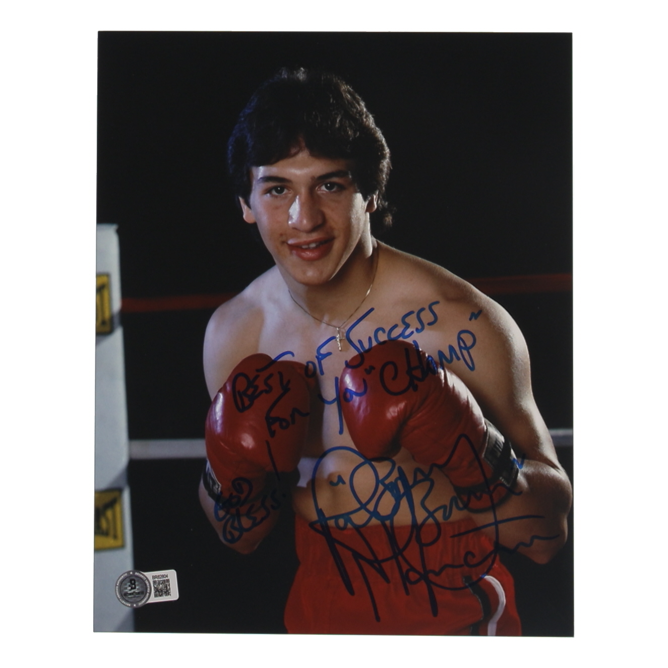 Ray "Boom Boom" Mancini Signed 8x10 Photo Inscribed "Best Wishes for ...