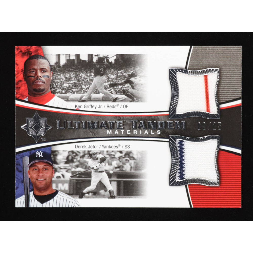 Ken Griffey Jr. / Derek Jeter 2006 Ultimate Collection Tandem Materials ...