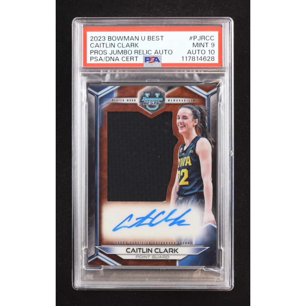 Caitlin Clark 2023-24 Bowman's Best University Prospect Jumbo Relic ...