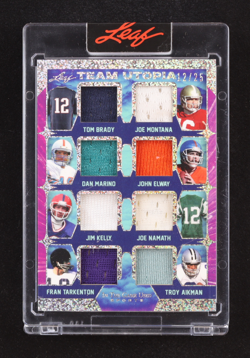 2022 Leaf ITG Used Sports Team Utopia Sparkle Tom Brady / Joe Montana ...