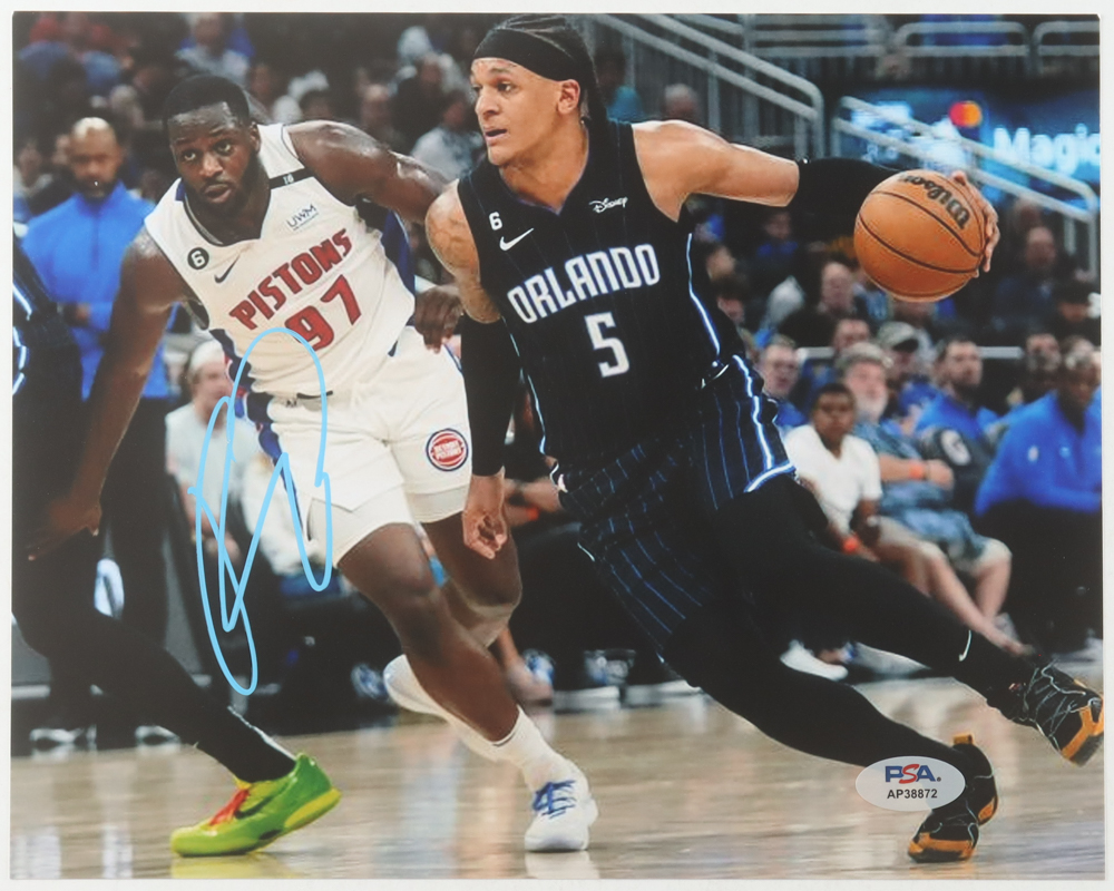 Paolo Banchero Signed Magic 8x10 Photo (PSA) | Pristine Auction