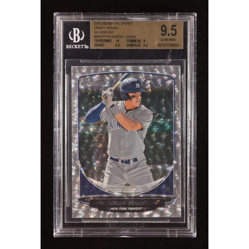 Aaron Judge 2013 Bowman Draft Draft Picks Silver Ice #BDPP19 RC (BGS 9. ...