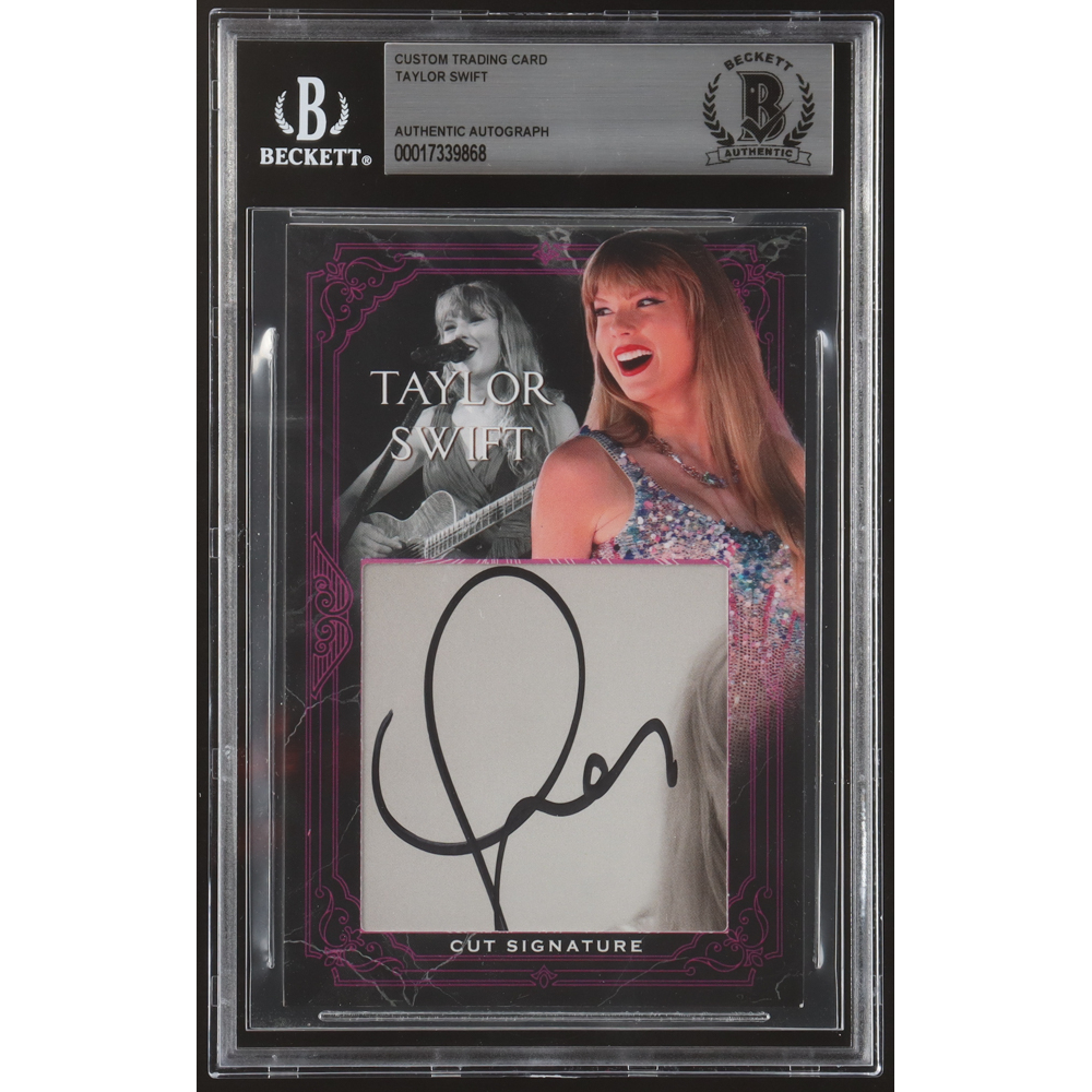 Taylor Swift Signed Custom Trading Card (BGS) | Pristine Auction