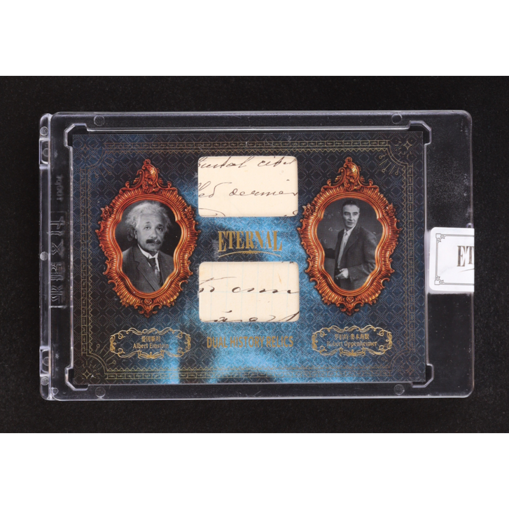 Albert Einstein / Robert Oppenheimer 2024 Eternal Dual History Authentic Relics #NNO #61/75 ...