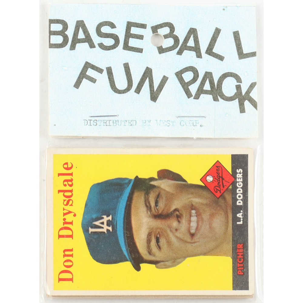 1958 Topps Baseball Card Fun Pack with (10) Cards | Pristine Auction