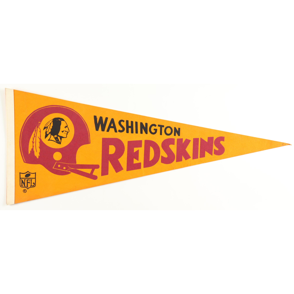 Vintage 1970 Washington Redskins NFL Felt Pennant Flag | Pristine Auction