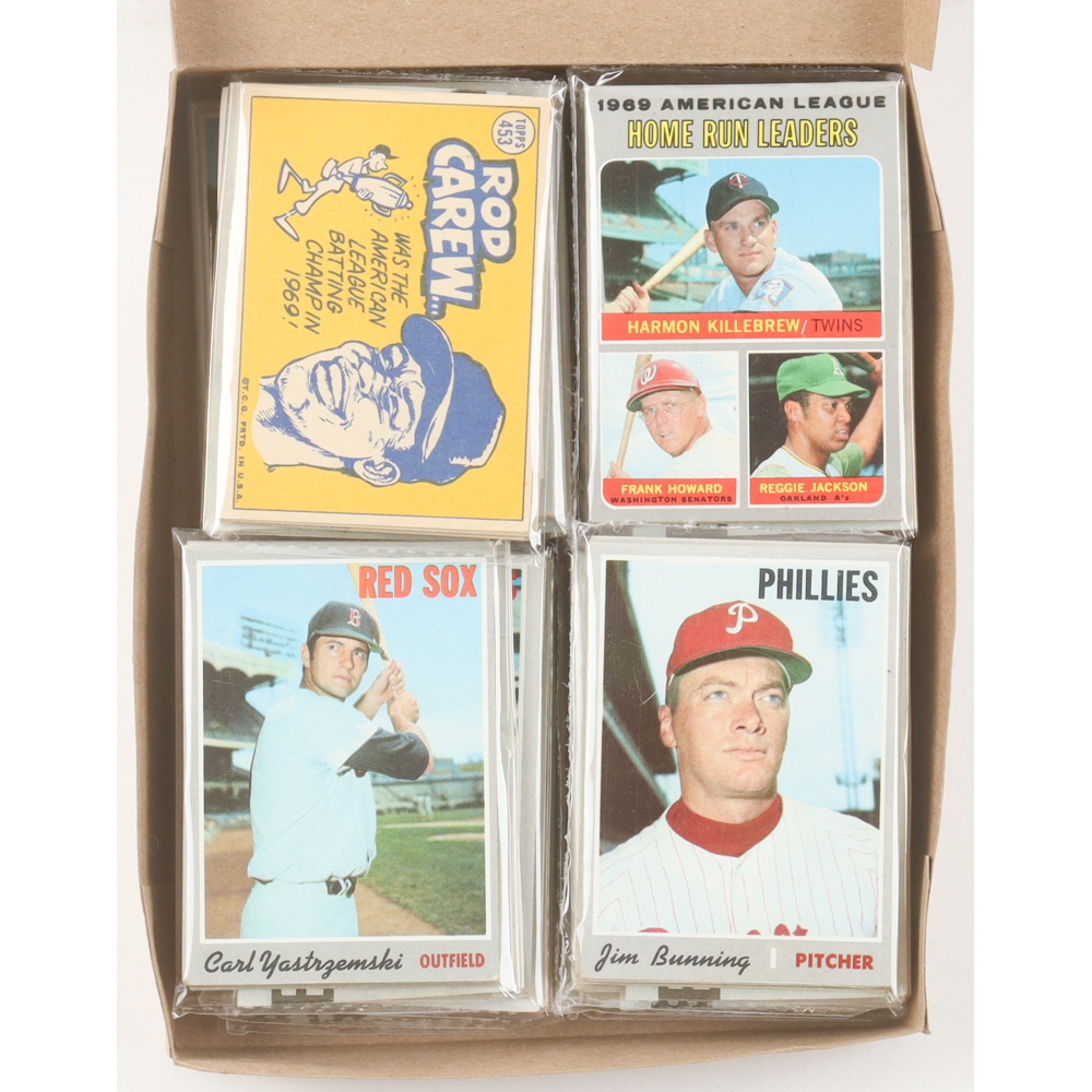 1970 Topps Baseball Cello Fun Pack Vending Box with (20) Packs ...