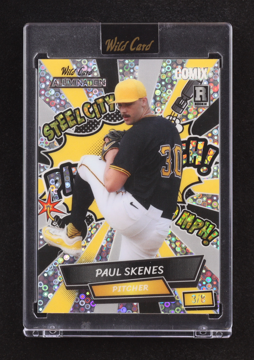 Paul Skenes 2024 Wild Card Alumination Comix PITTSBURGH! Silver Donut ...