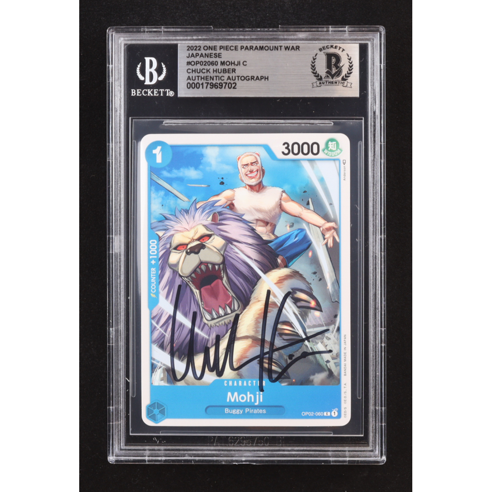 Chuck Huber Signed Mohji 2022 One Piece Card Game Paramount War ...