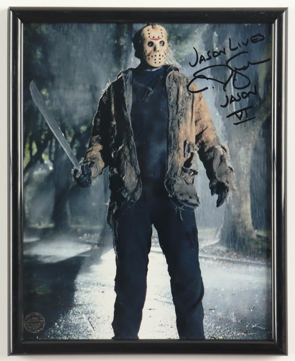 C.J. Graham Signed "Freddy vs Jason" Custom Framed Photo Display ...