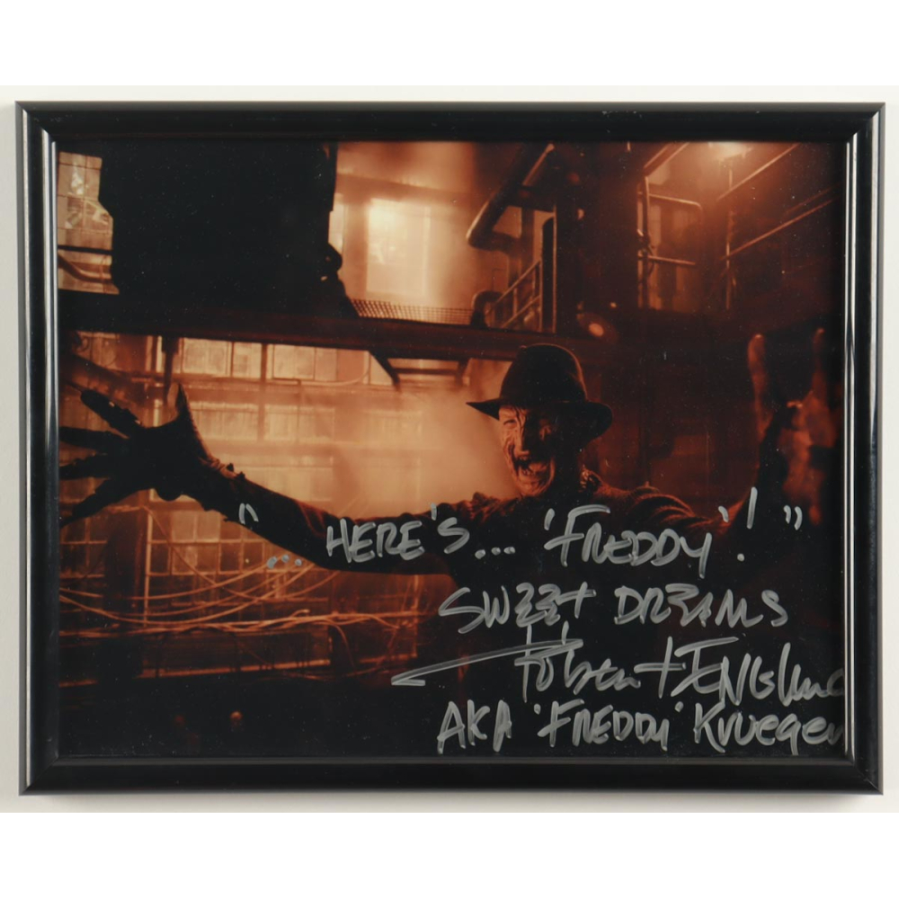 Robert Englund Signed "Freddy vs Jason" Custom Framed Photo Display ...