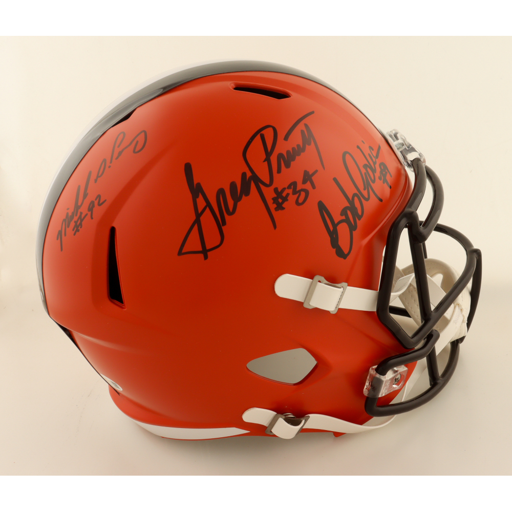 Bob Golic, Greg Pruitt & Michael Dean Perry Signed Browns Full-Size ...
