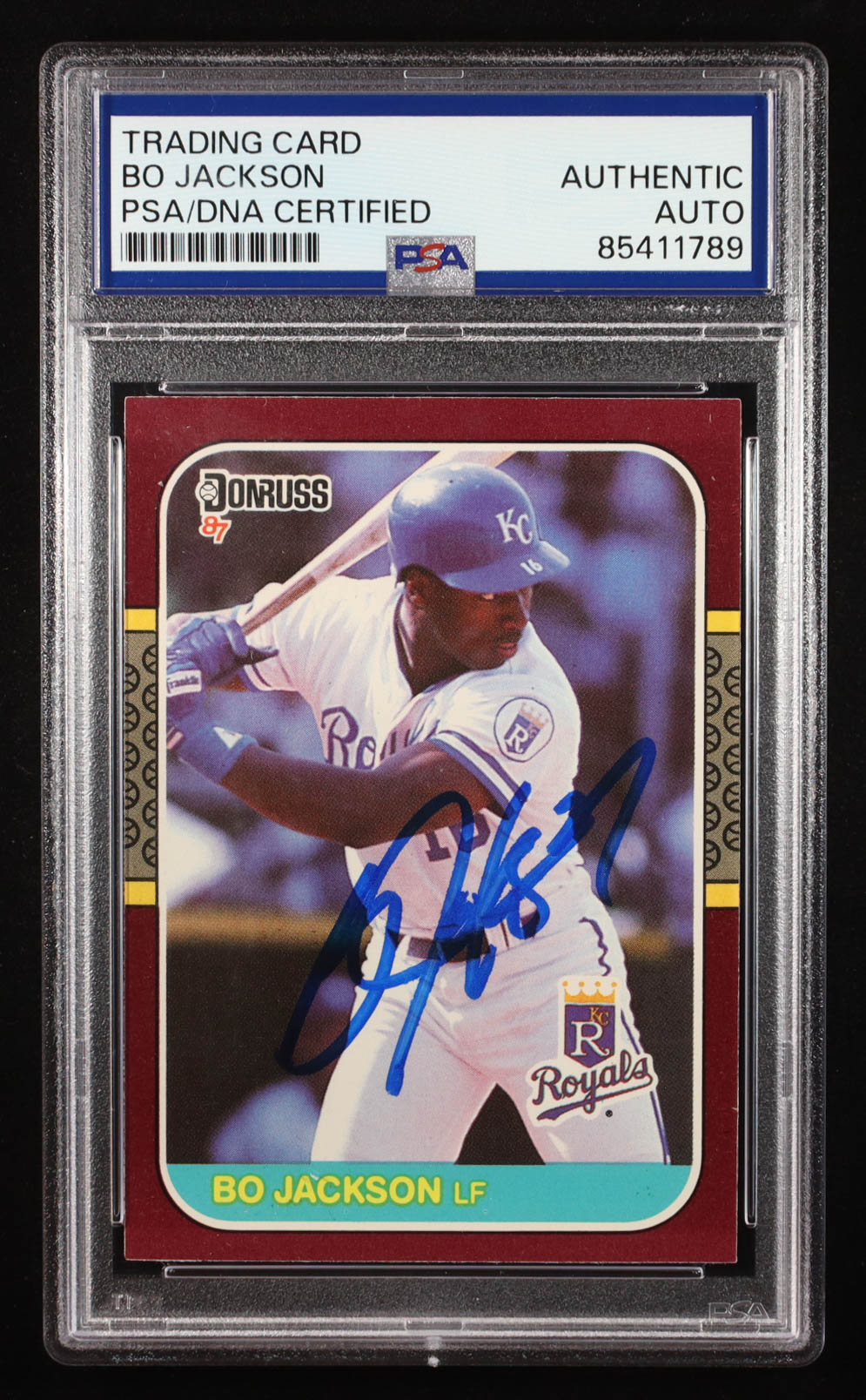 Bo Jackson Signed 1987 Donruss Opening Day #205 RC (PSA Authentic ...