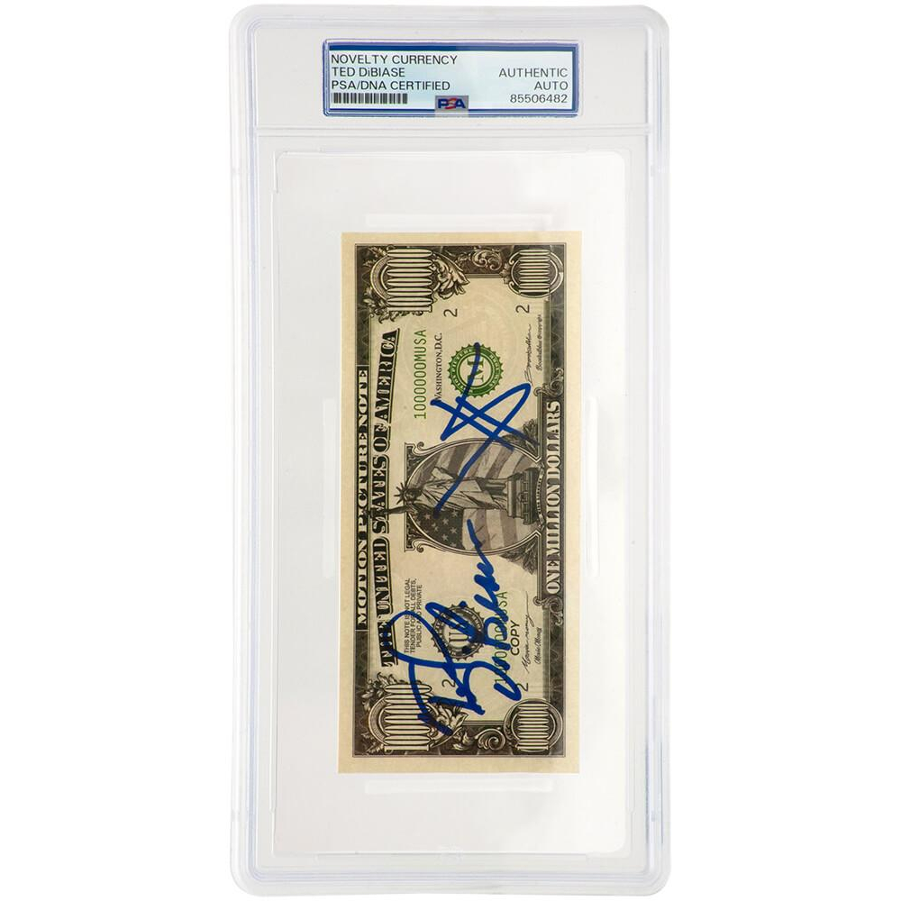 Ted DiBiase Signed ($1M) One Million Dollar Novelty Bill with Hand ...