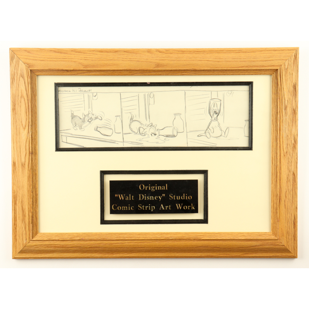 Original Walt Disney Studio "Mickey & His Friends" Custom Framed Hand ...