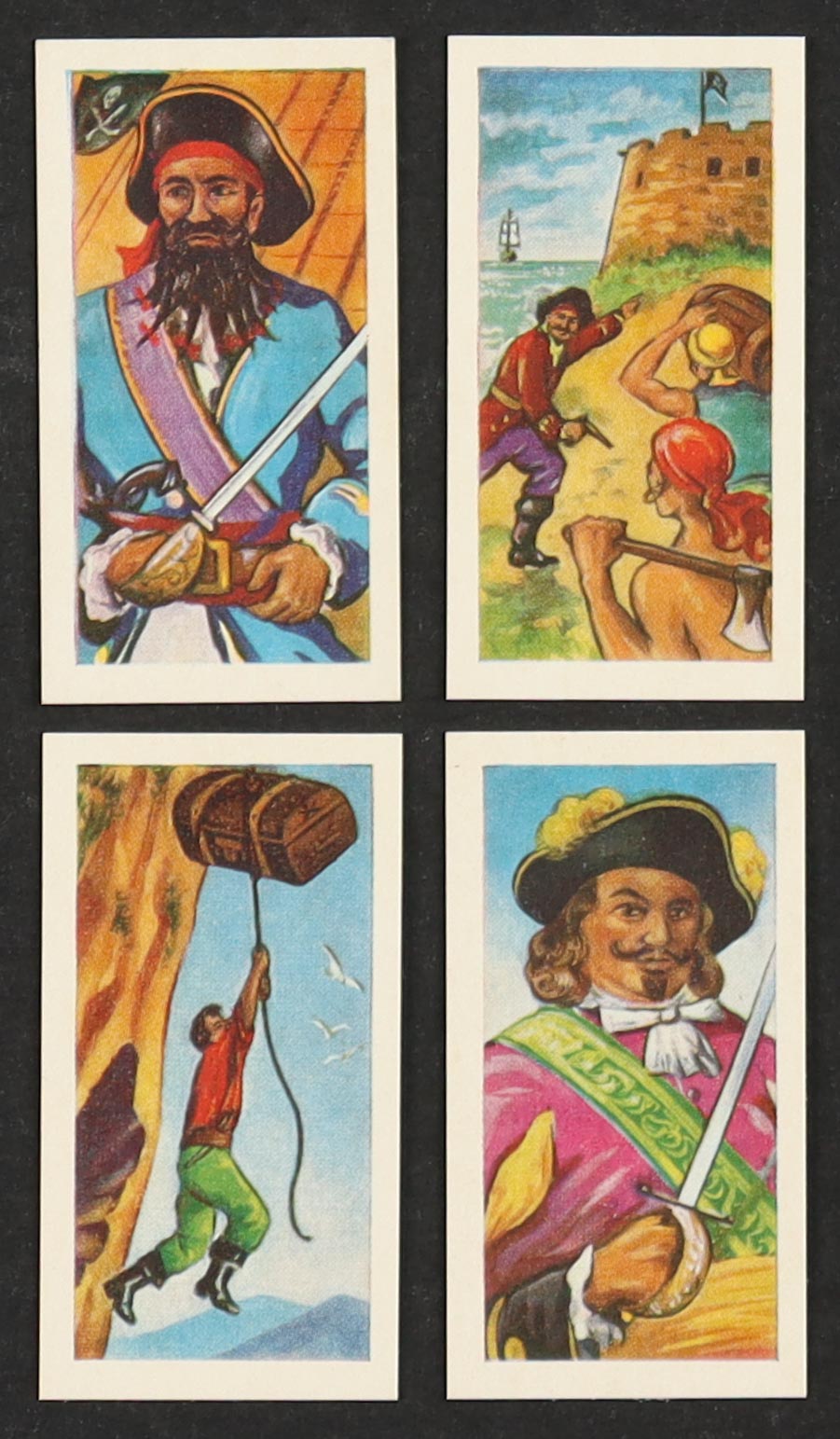 1959 Cadet Sweets Buccaneers Complete Set of (50) Cards with Blackbeard ...
