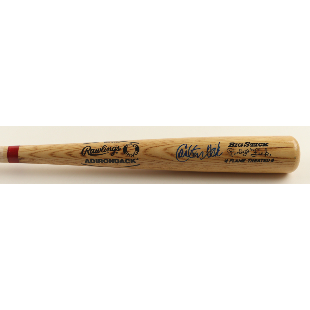 Carlton "Pudge" Fisk Signed Rawlings Adirondack Pro Ring Player Model ...