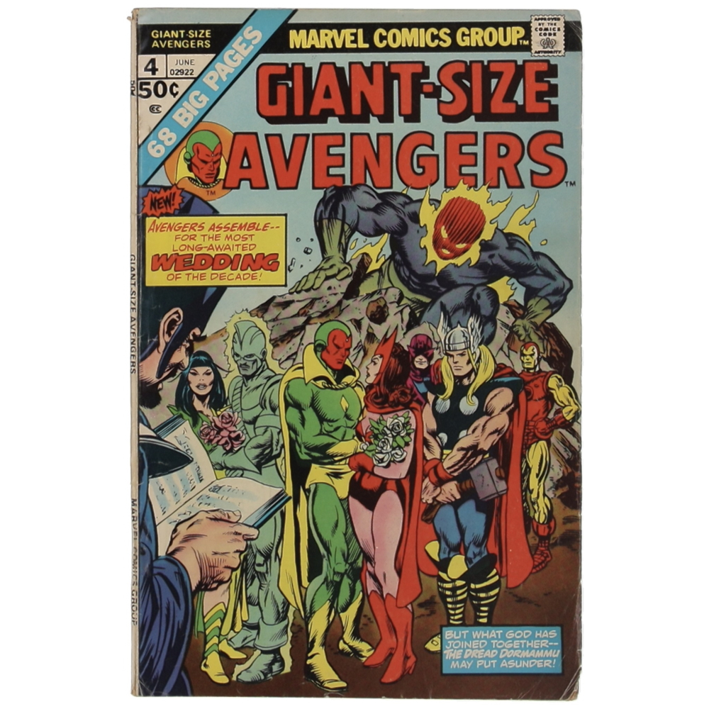 1975 "The Avengers" Issue #4 Giant Size Marvel Comic Book | Pristine ...