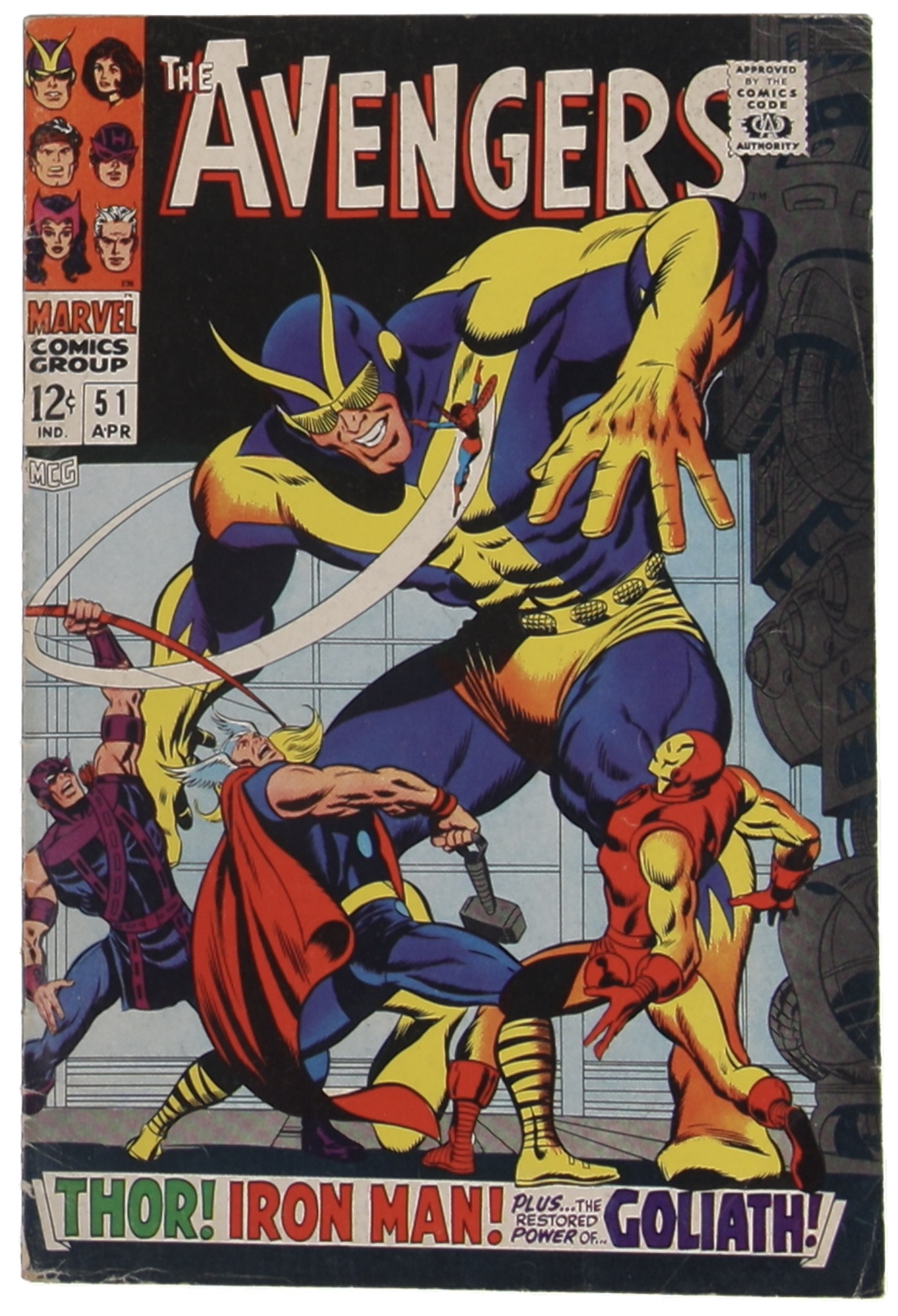 1968 "The Avengers" Issue #51 Marvel Comic Book | Pristine Auction