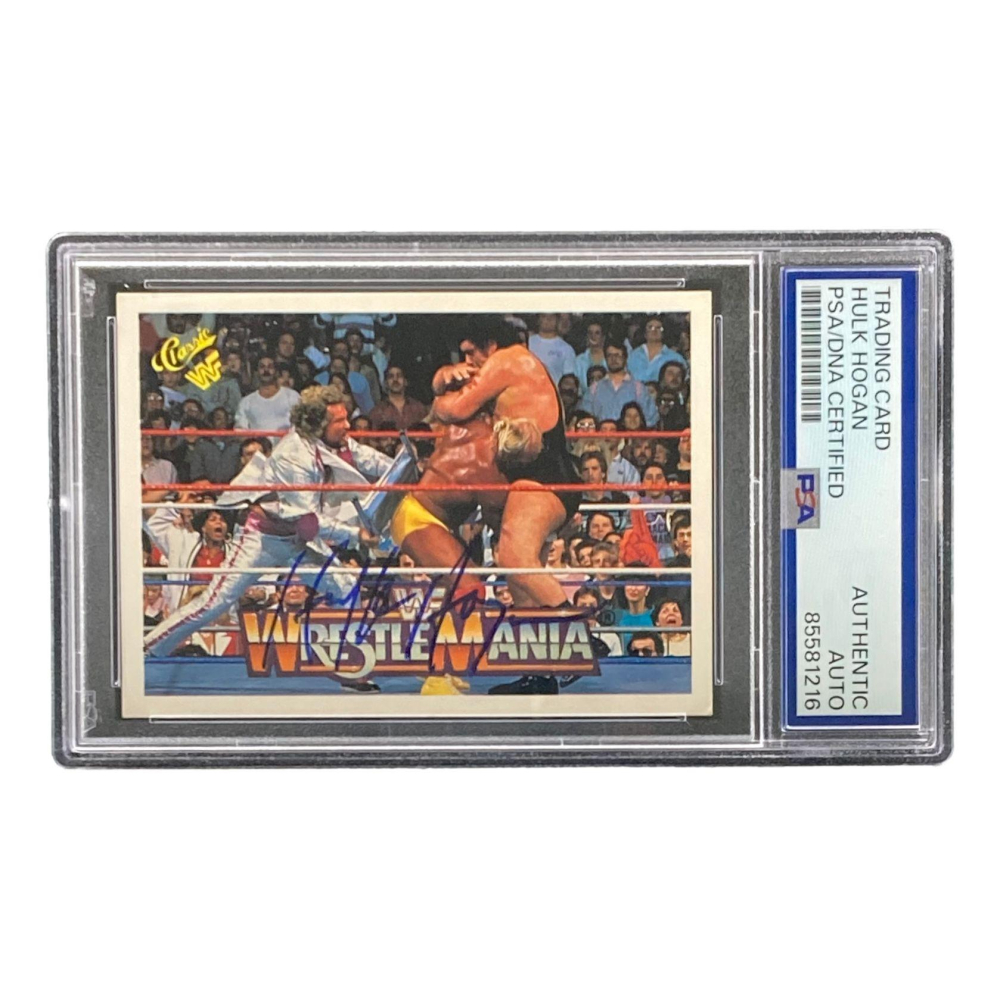 Hulk Hogan Signed 1990 Classic WWF #35 (PSA) | Pristine Auction