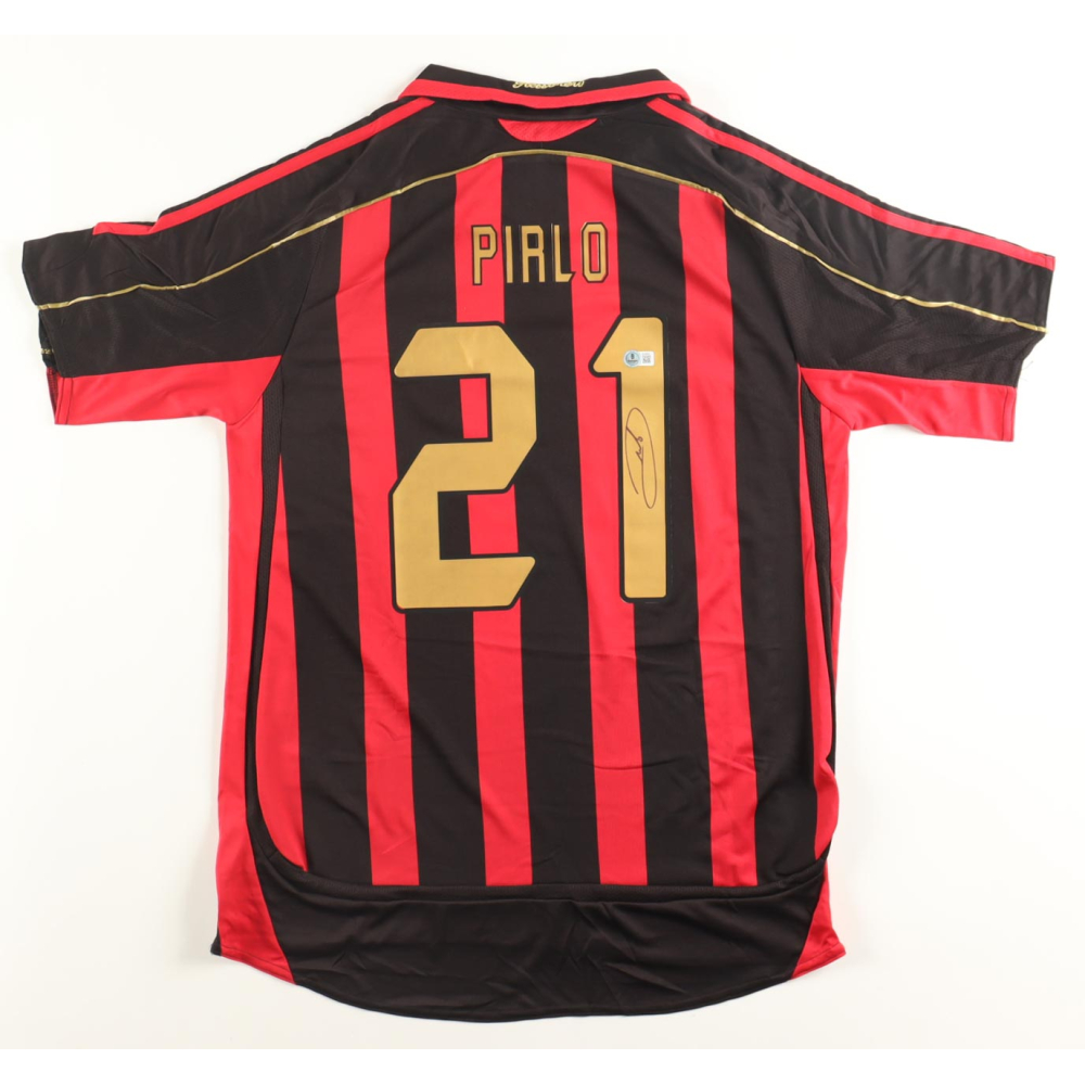 Andrea Pirlo Signed AC Milan Adidas Authentic Jersey (Beckett) | Pristine Auction