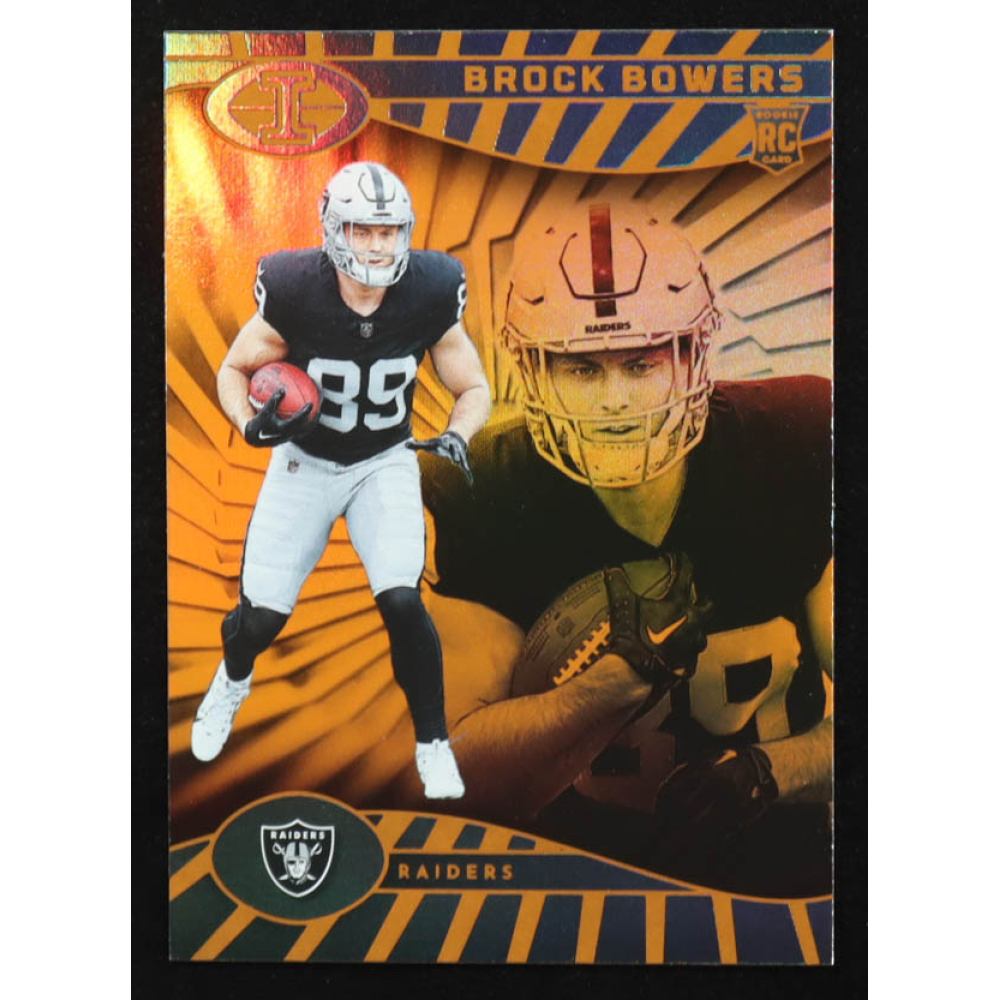 Brock Bowers 2024 Panini Illusions Trophy Collection Orange #47 RC ...