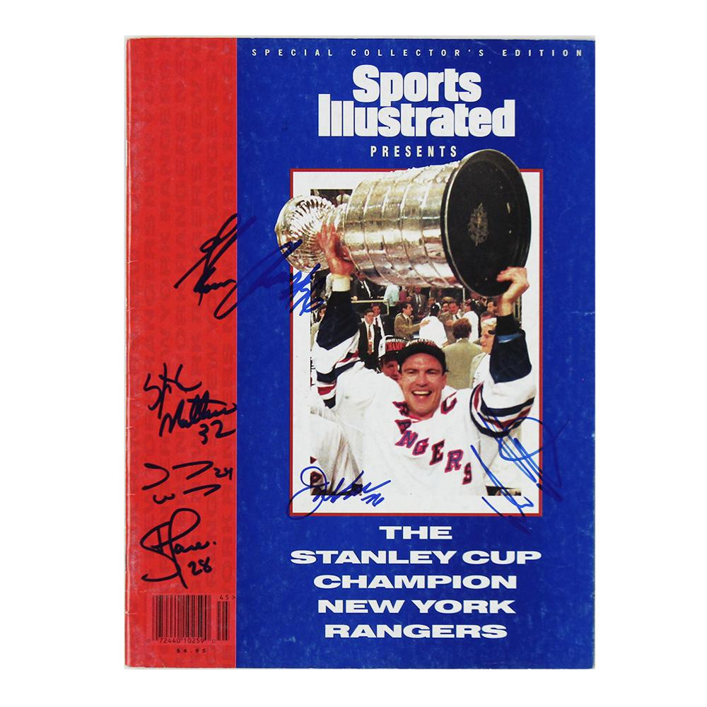 Rangers Stanley Cup Edition "Sports Illustrated" Magazine Signed By (6 ...
