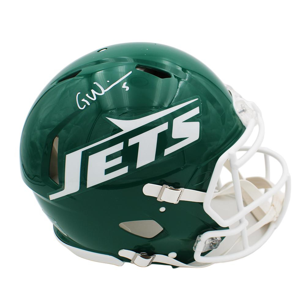 Garrett Wilson Signed Jets Full-Size Authentic On-Field Throwback ...