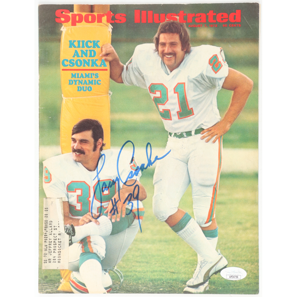 Larry Csonka Signed 1972 "Sports Illustrated" Magazine Cover Page (JSA ...