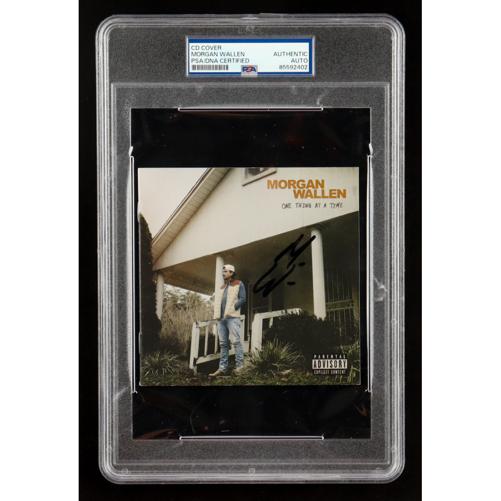 Morgan Wallen Signed "One Thing At A Time" CD Cover (PSA) | Pristine ...