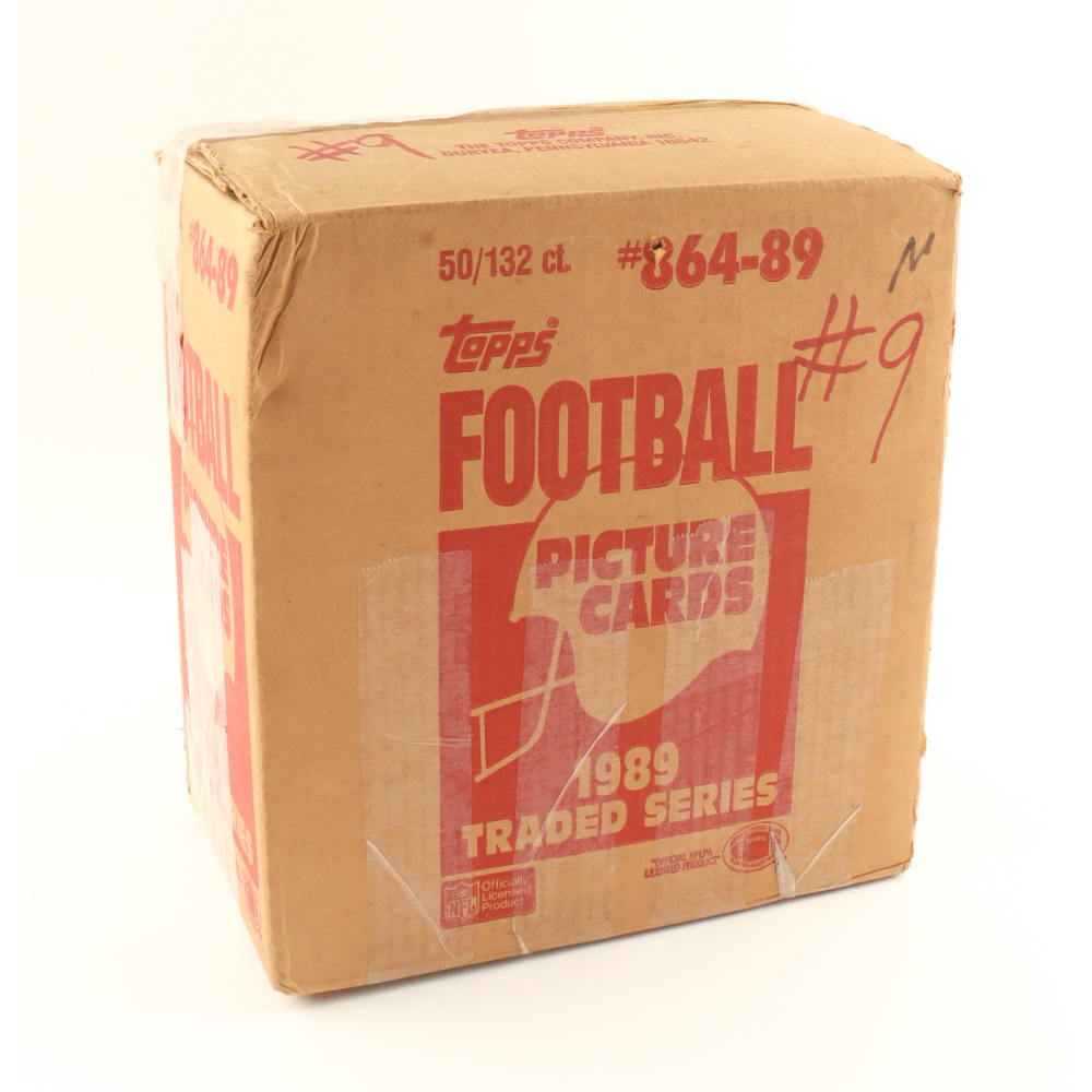 1989 Topps Traded Football Case With (50) Boxes | Pristine Auction