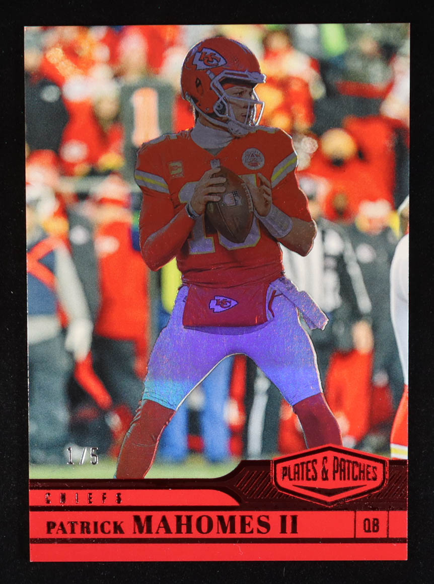 Patrick Mahomes II 2023 Panini Plates and Patches Red #74 #1/5 ...