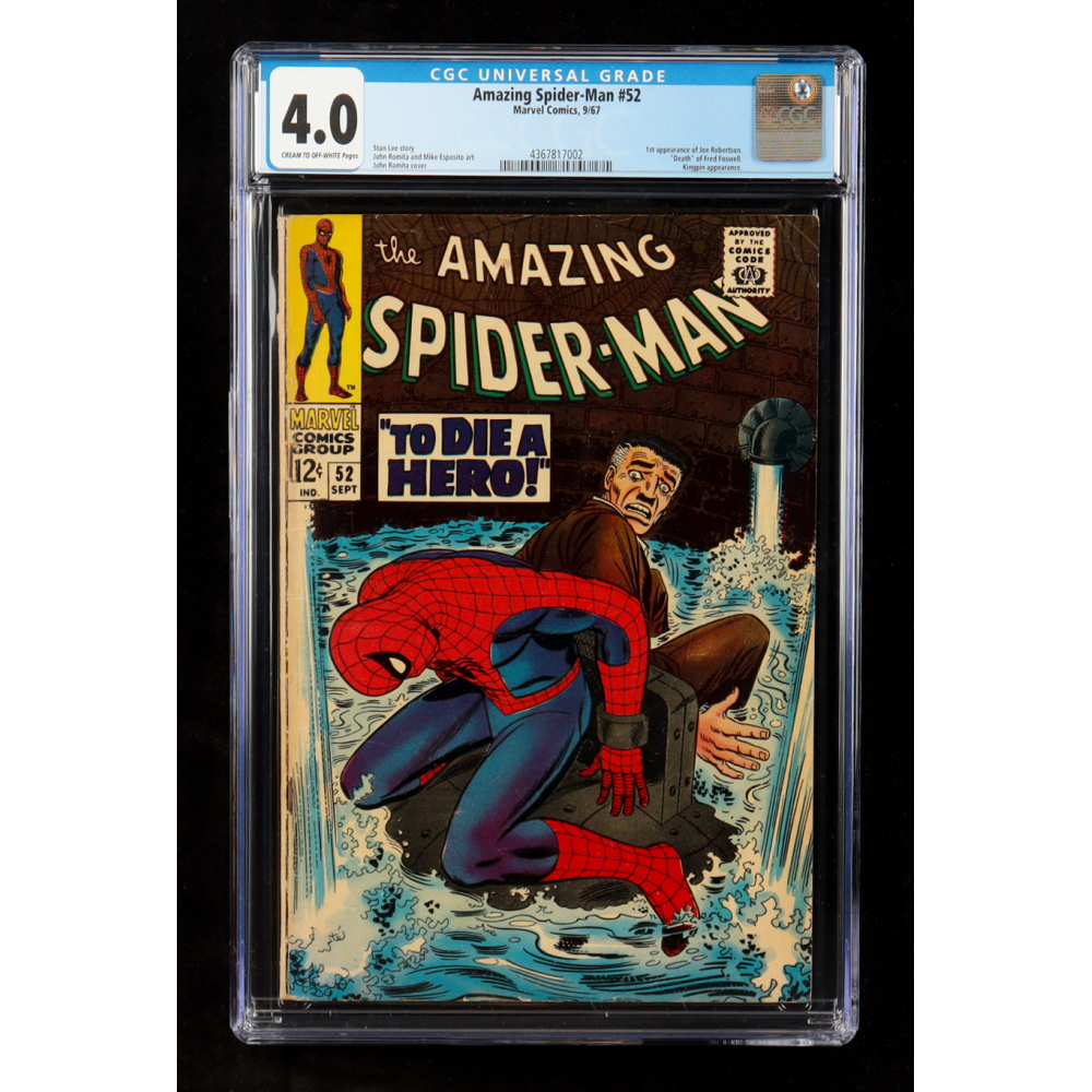 1967 "The Amazing Spider-man" Issue #52 Marvel Comic Book (CGC 4.0 ...